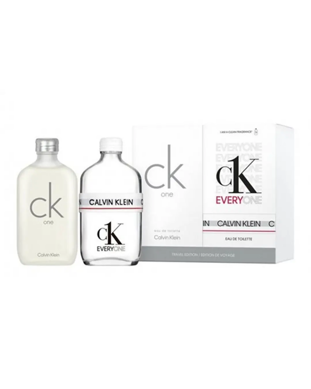 Calvin Klein Ck One + Ck EveryOne Set EDT 100ML Travel Edition